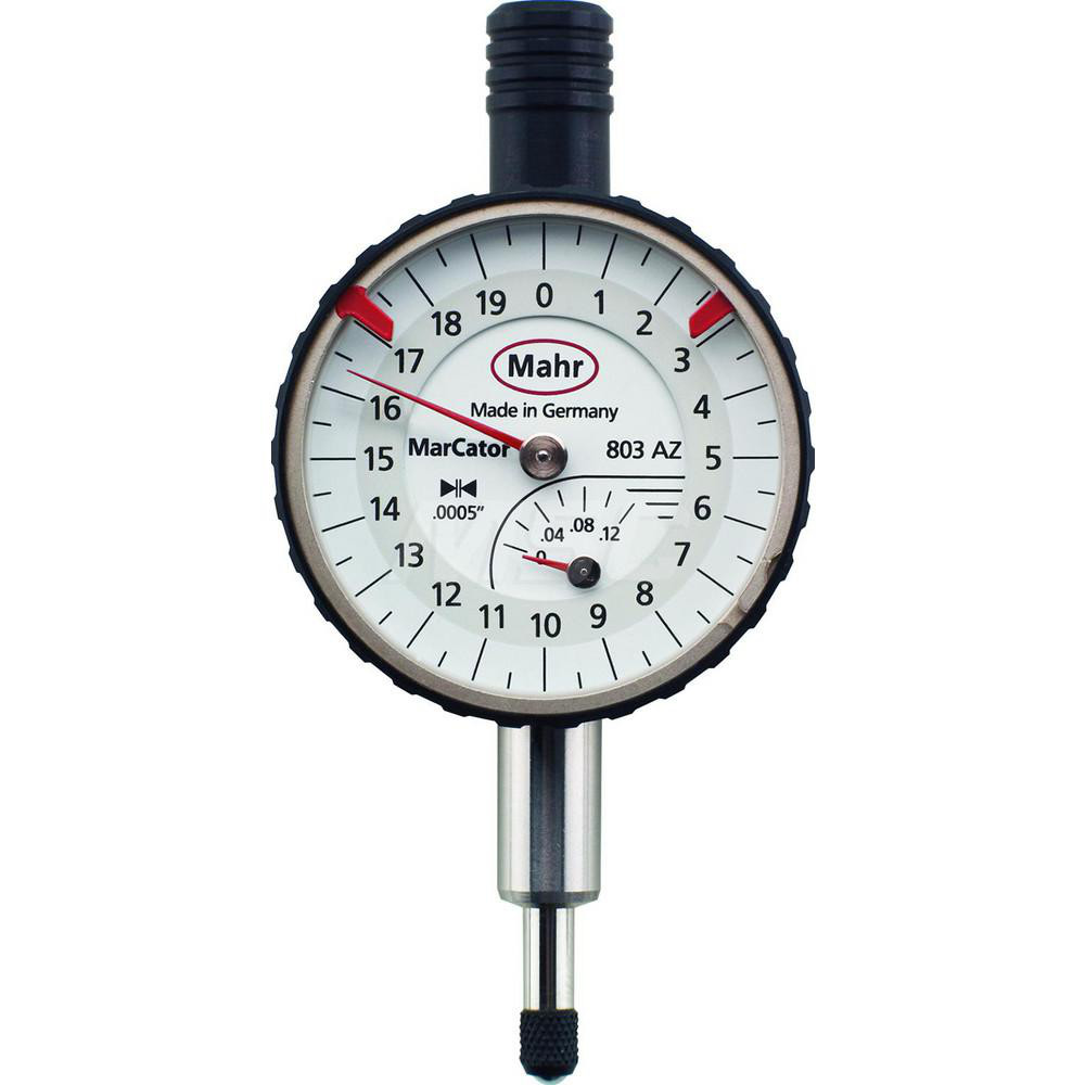 Mahr - Dial Drop Indicator: 0.1200" Max Measurement, 0-20 Dial Reading, +/-0.0004" Accuracy ...