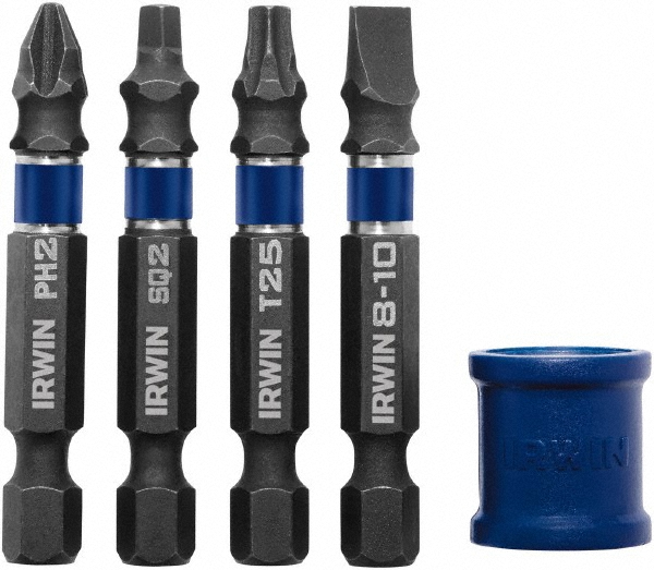 Irwin - Power Screwdriver Power Bit Set: 5 Pc | MSC Direct