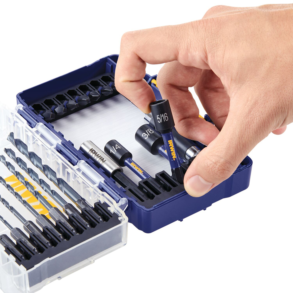 Irwin - Power Screwdriver Bit Set Drive Set: 19 Pc, #1 to #3 | MSC Direct