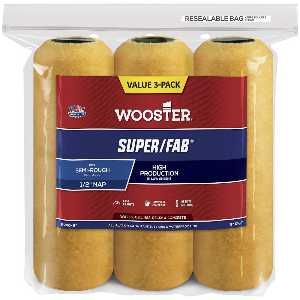 Wooster Brush - 1/2" Nap, 9" Wide Paint Roller - 68642958 - MSC ...