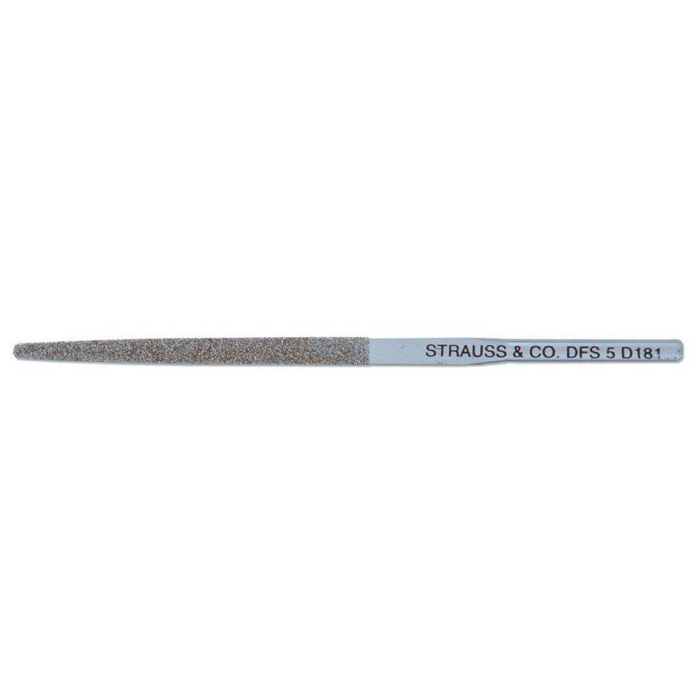 Strauss - Three Square Needle Diamond File: 3.346" OAL, Medium Grade ...