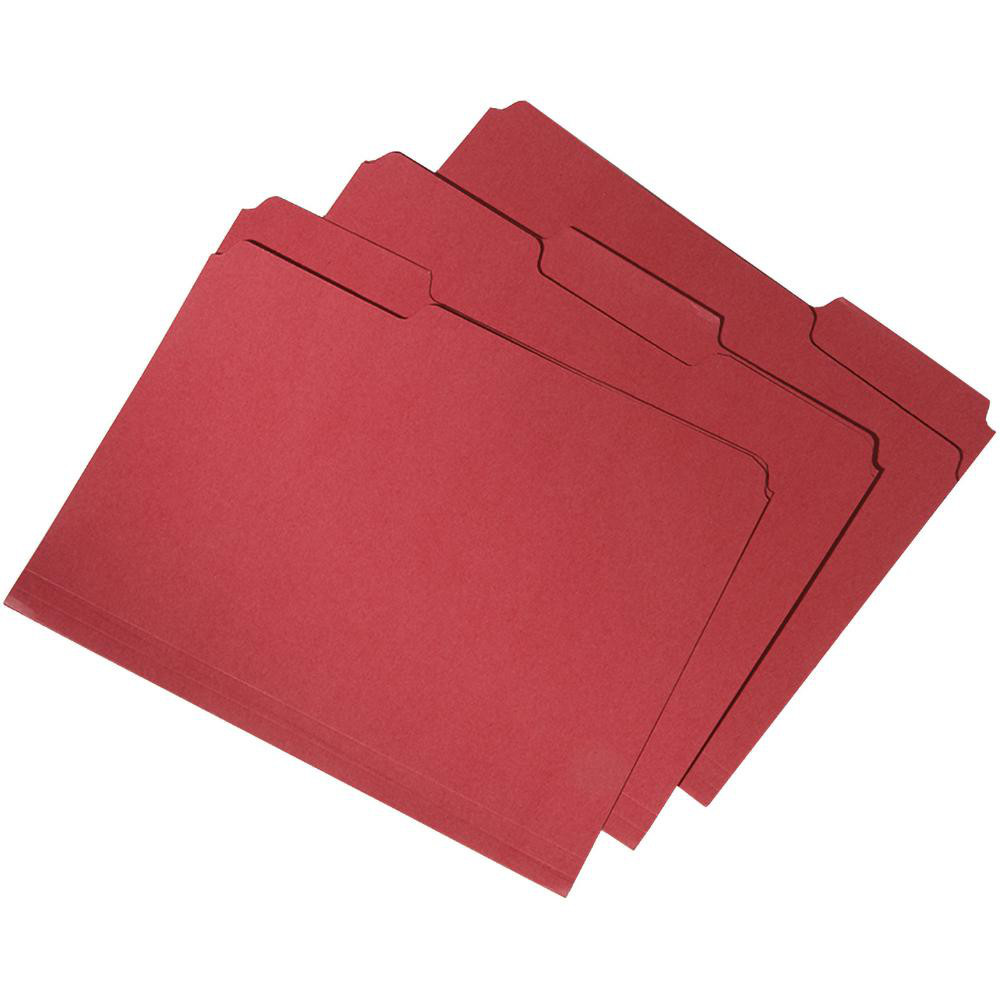 AbilityOne - RED LTR 100/PK DBL PLY FILE FOLDER | MSC Direct