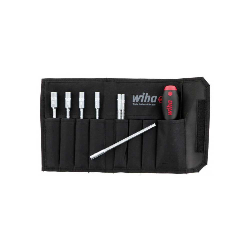 Wiha - Nut Driver Set: 8 Pc, 5 to 10 mm, Standard Shaft, Ergonomic ...