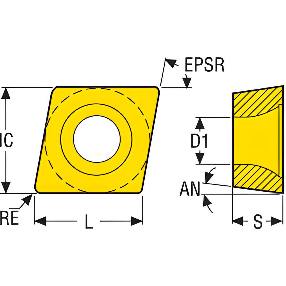 Seco - Turning Insert: CCMT53.53-M3 TP25, Carbide | MSC Direct