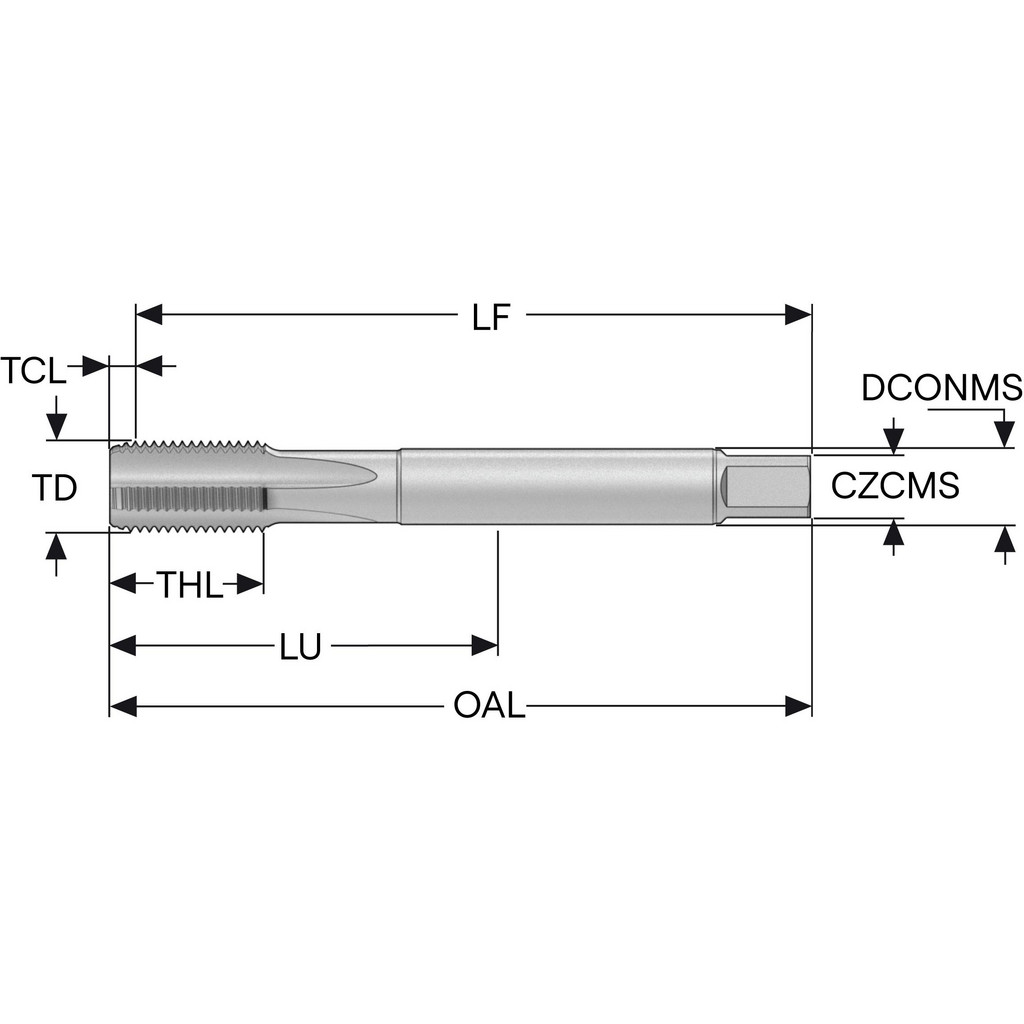 Seco - British Standard Pipe Tap: 3/8-19 BSPT, Modified Bottoming ...
