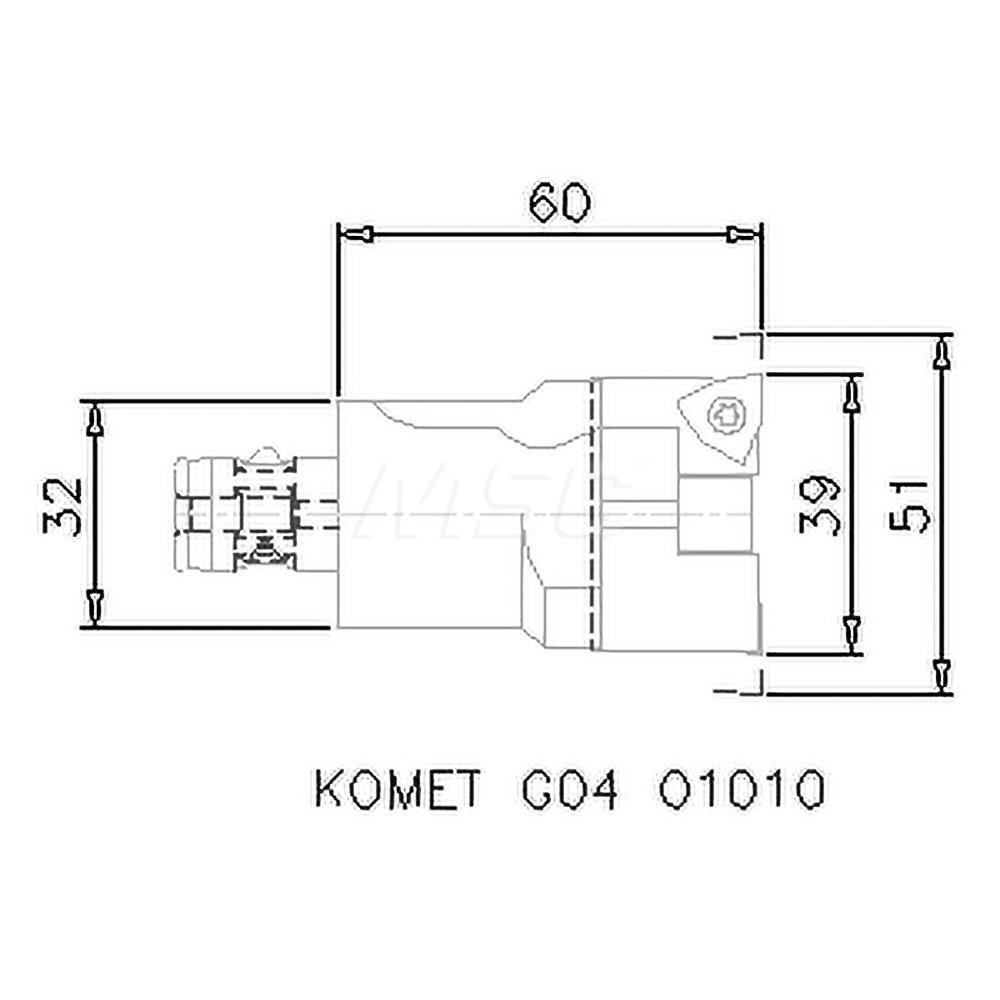 Komet - Boring Head: 32 mm Body Dia, Manual | MSC Direct