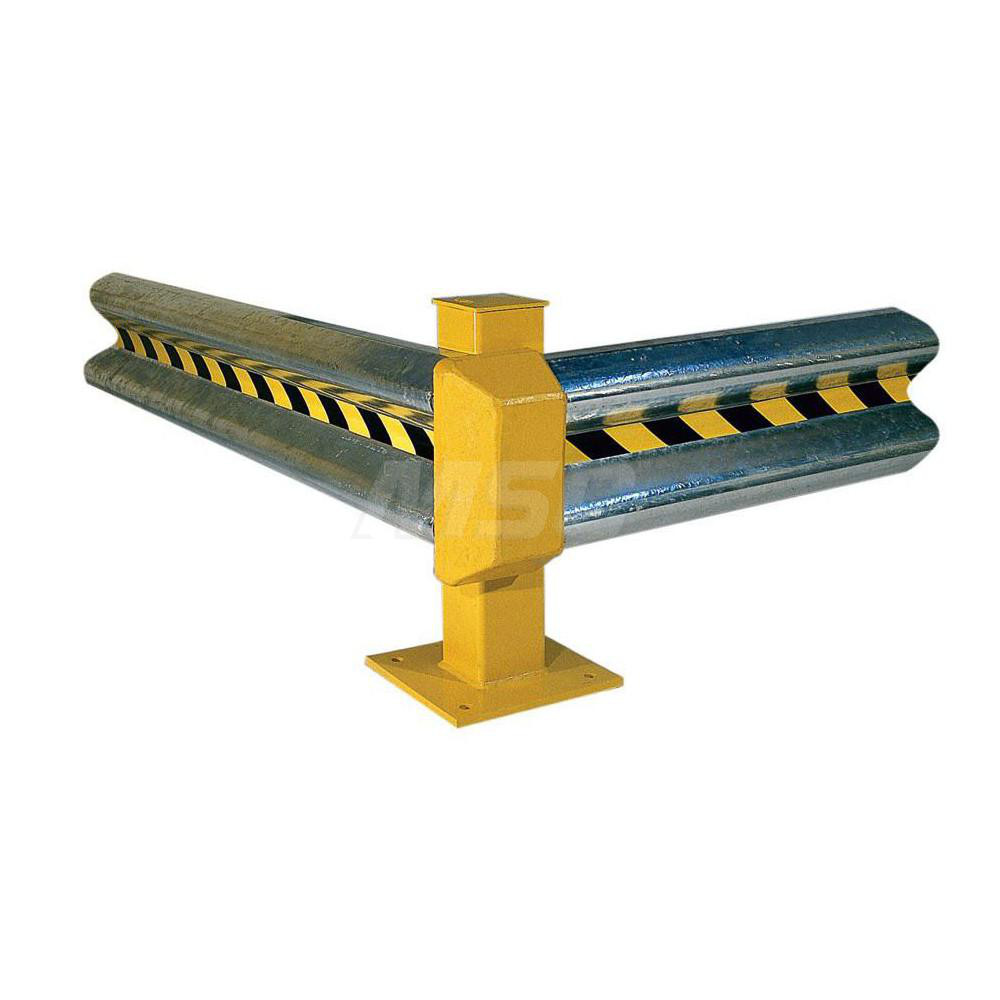 Vestil - Traffic Guard Rail Mount Post: 60" High, Rail Mount, Steel ...