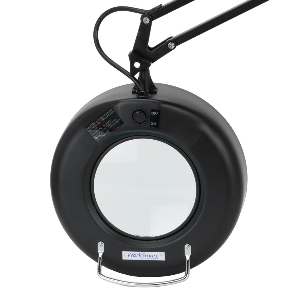 Value Collection - Task Light: Fluorescent, 38" Reach, Swing Arm, Clamp ...