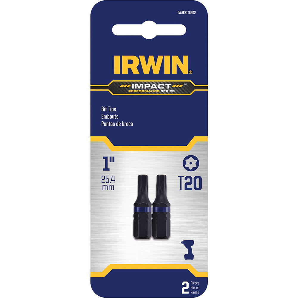 Irwin - Power Screwdriver Bit: Torx Bit, T20 Torx | MSC Direct