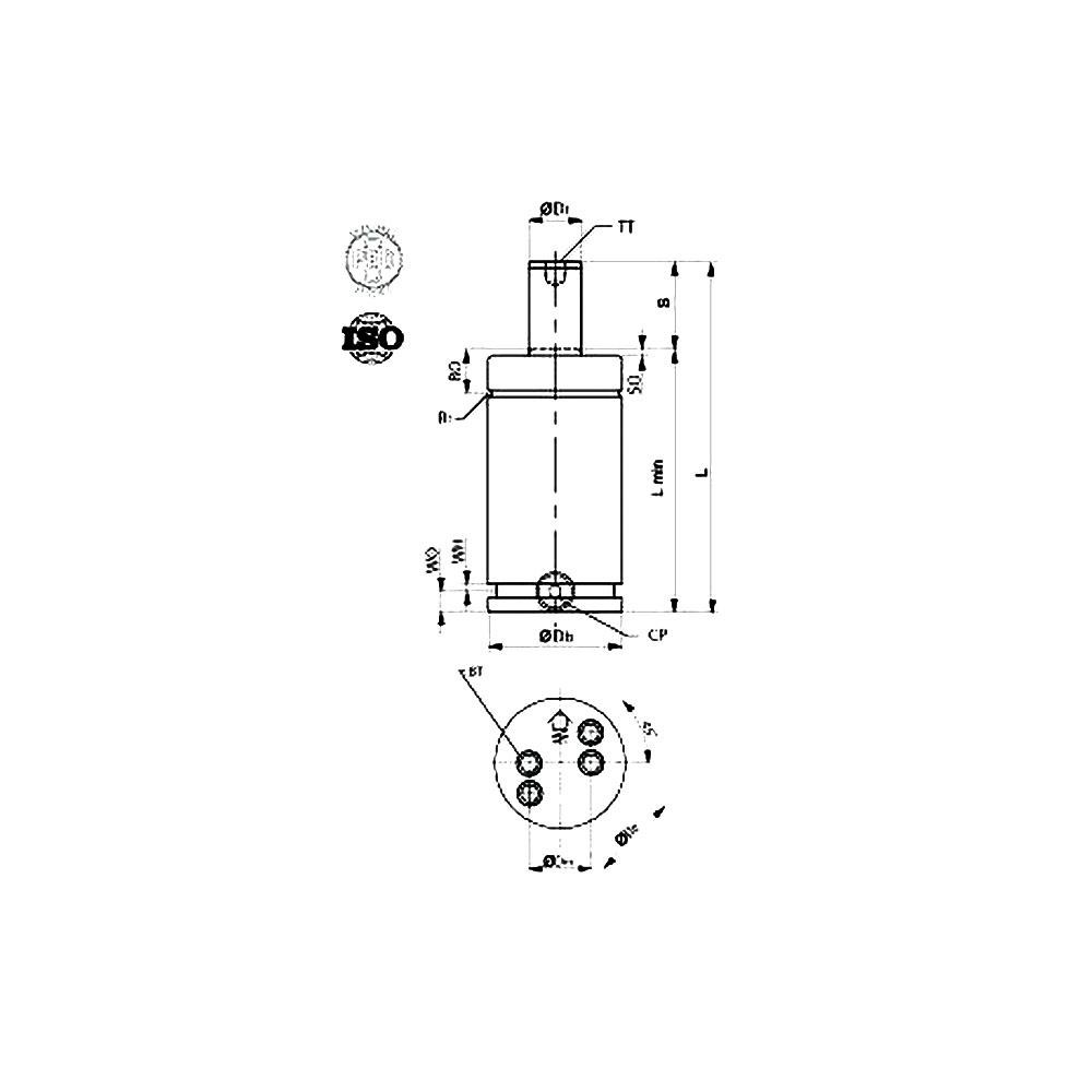 Associated Spring Raymond - Nitrogen Gas Spring: 1.9764" Dia, 9.84" Max ...