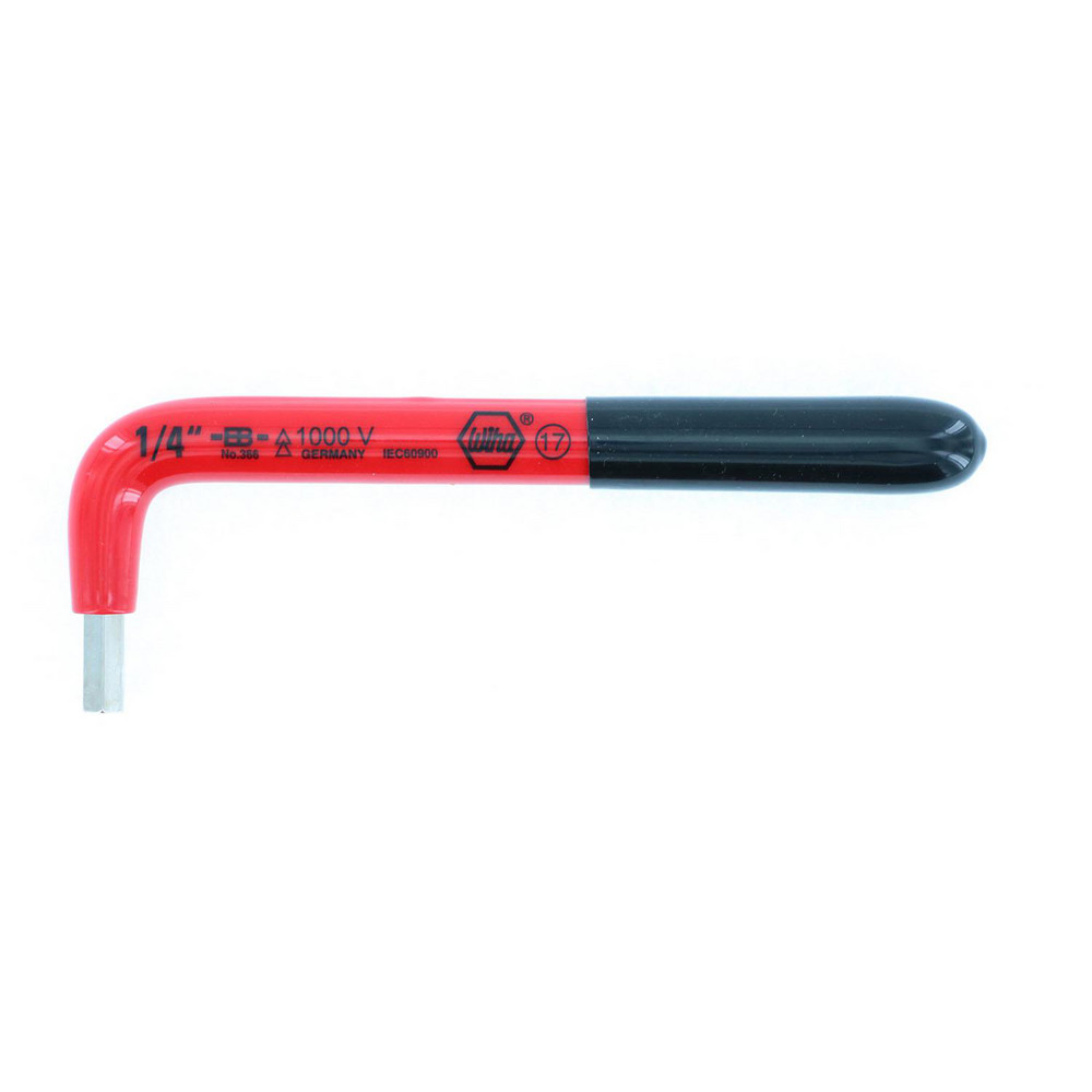 Wiha - L-Handle Hex Key: 1/4", Hex End, Long Arm | MSC Direct