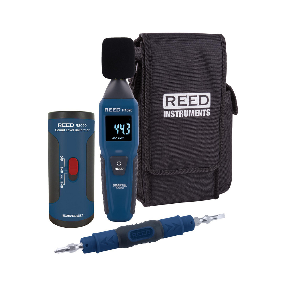 REED Instruments - Sound Meter: A & C Frequency Weight, Enhanced Black ...