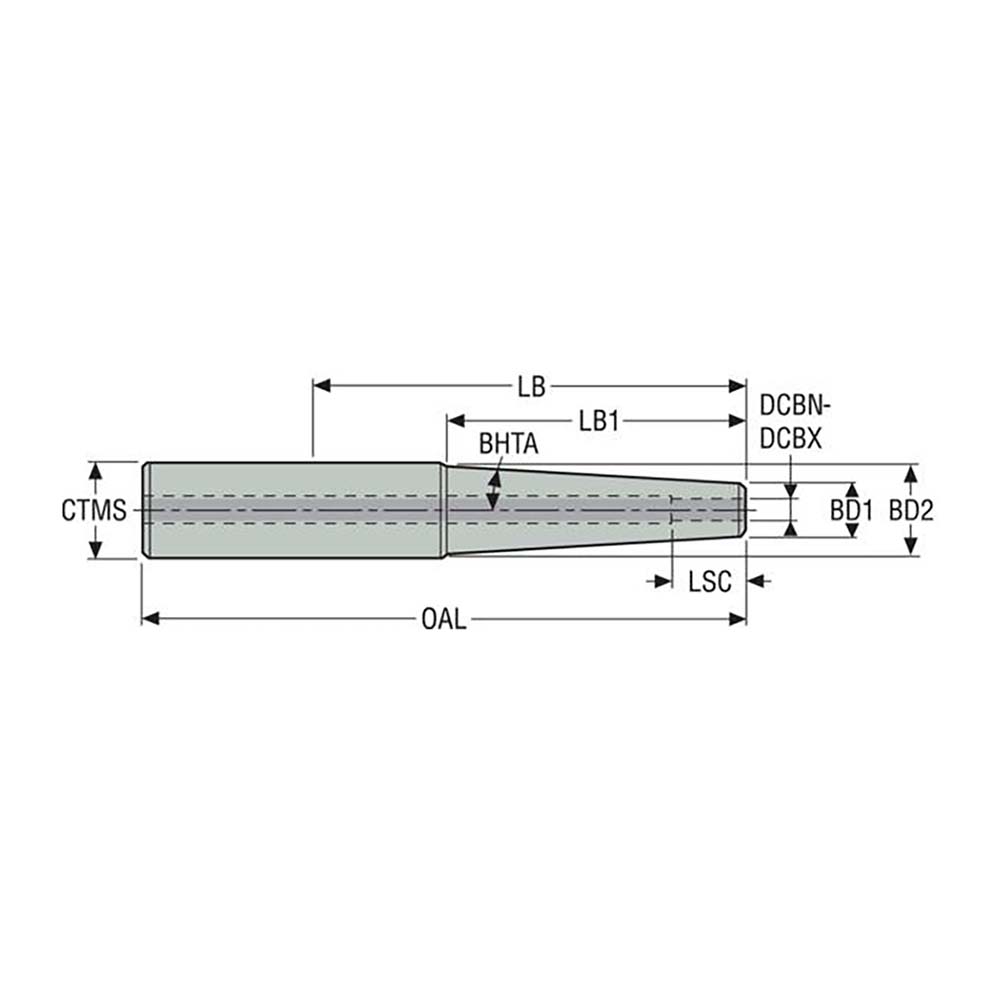 Seco - Shrink-Fit Tool Holder & Adapter: 5/8" Shank Dia, Straight Shank ...