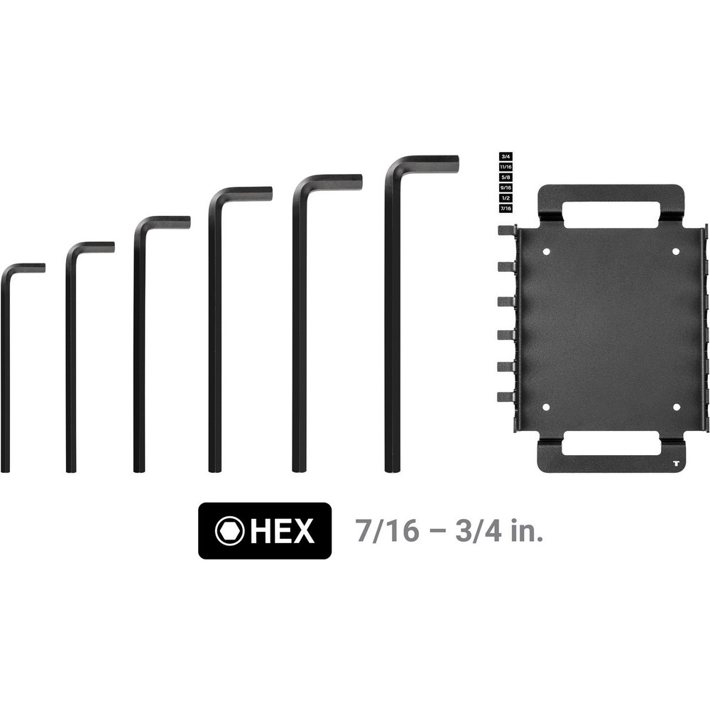 Tekton - Hex Key Sets: Tool Type: Hex Key; Handle Type: L Long & Short ...