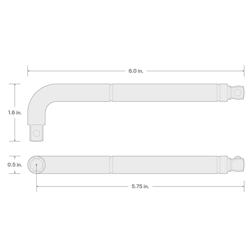 Tekton - Socket Handles: Tool Type: ELL Handle; Drive Size (Inch): 3/8 ...
