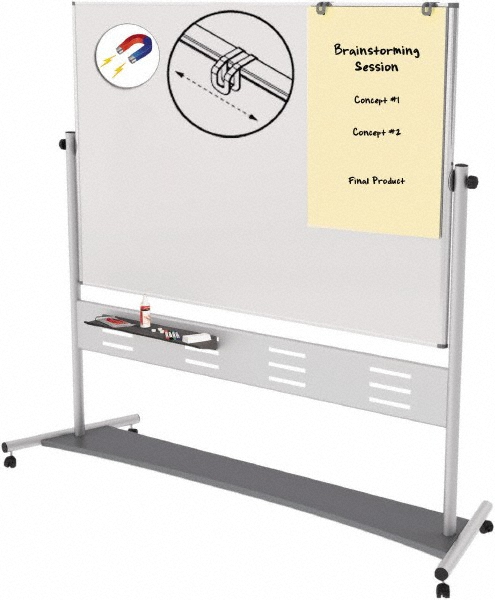 MasterVision - 48" High x 72" Wide Gold Ultra Enameled Steel Magnetic ...