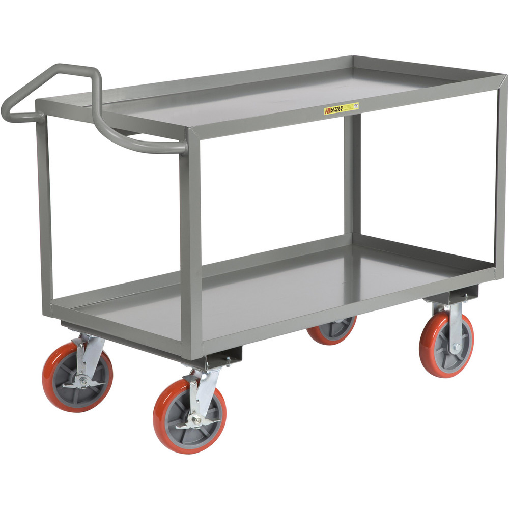 Little Giant® - Shelf Utility Cart: 48" Long, 24" Wide, Steel, 3600.000 ...