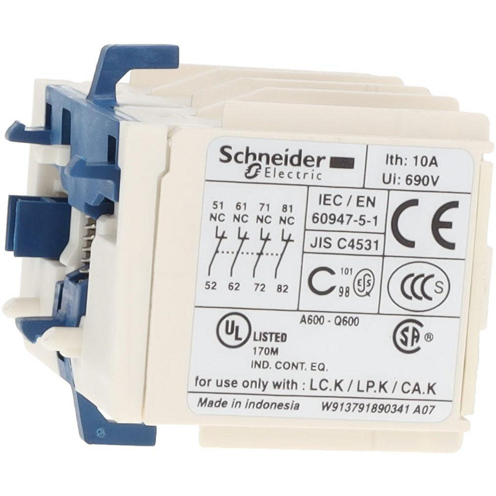 Schneider Electric - Contactor Auxiliary Contact Block | MSC Direct