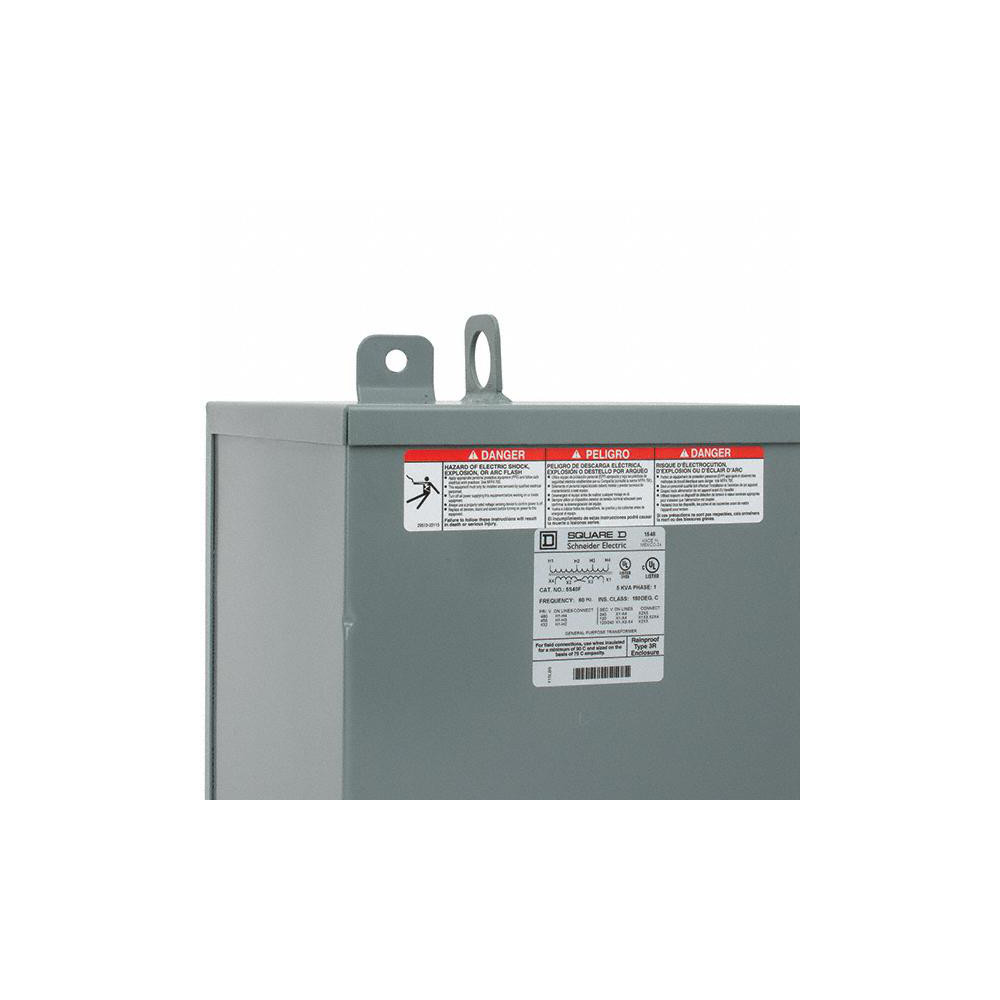 Square D - 1 Phase, 480 Volt Input, 120/240 VAC Output, 60 Hz, 5 kVA ...