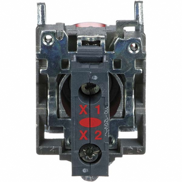 Schneider Electric - 110-120 VAC at 50/60 Hz Red Lens LED Pilot Light ...