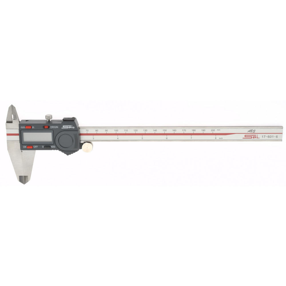 SPI - Electronic Caliper: 200.00 mm, 8", 0.0100 mm, 0.0005" Resolution ...