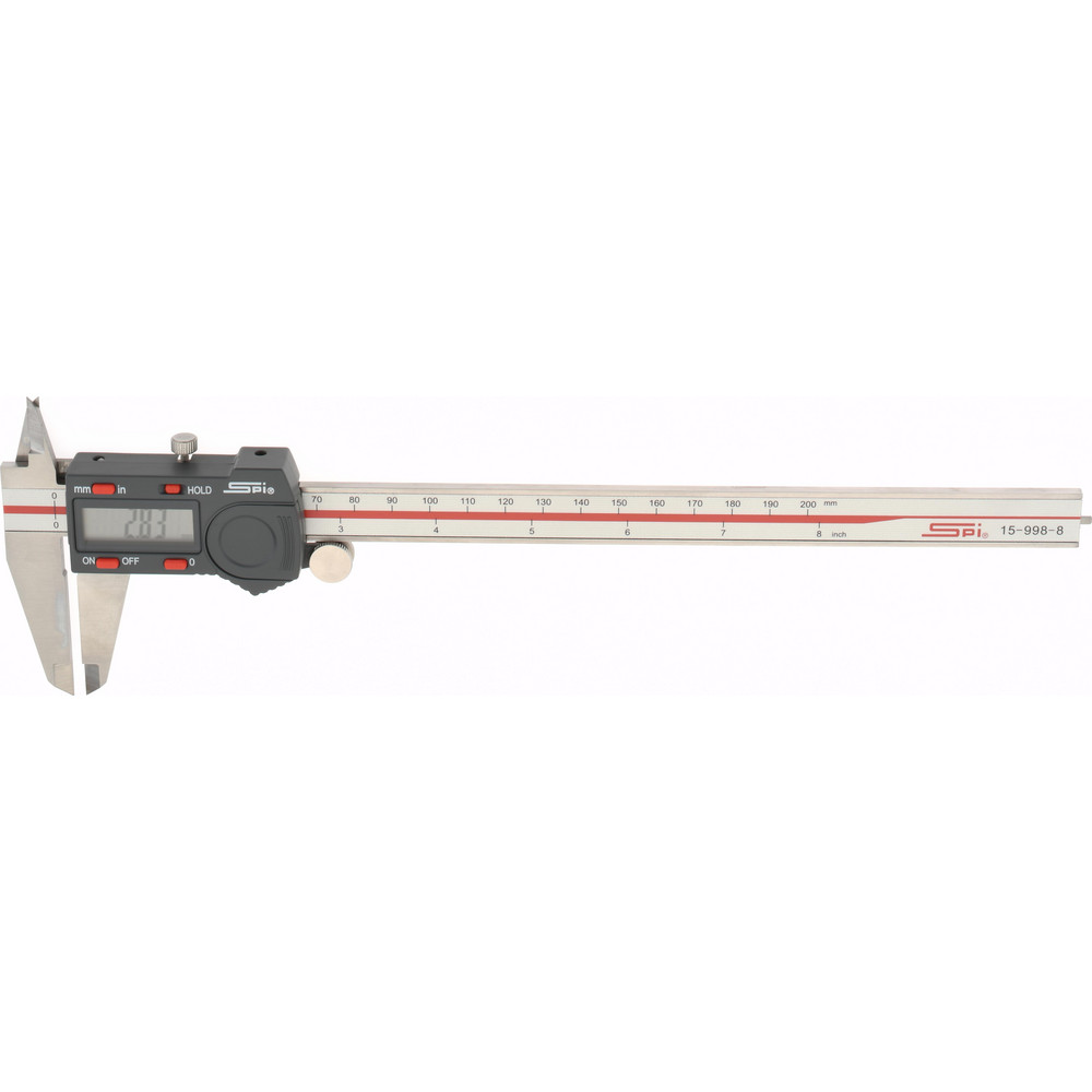 SPI - Electronic Caliper: 200.00 mm, 8", 0.0100 mm, 0.0005" Resolution ...