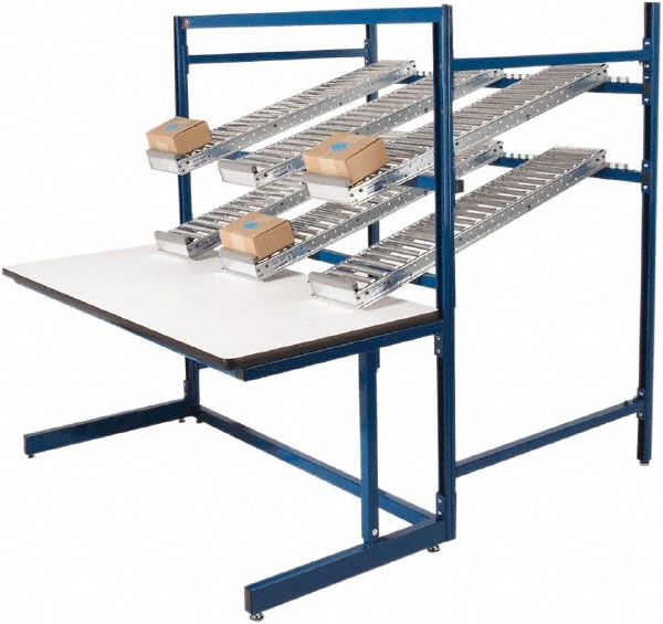 Proline - Gravity Conveyor Work Bench: 92-1/2" Wide, 92-1/2" Deep, 30 ...