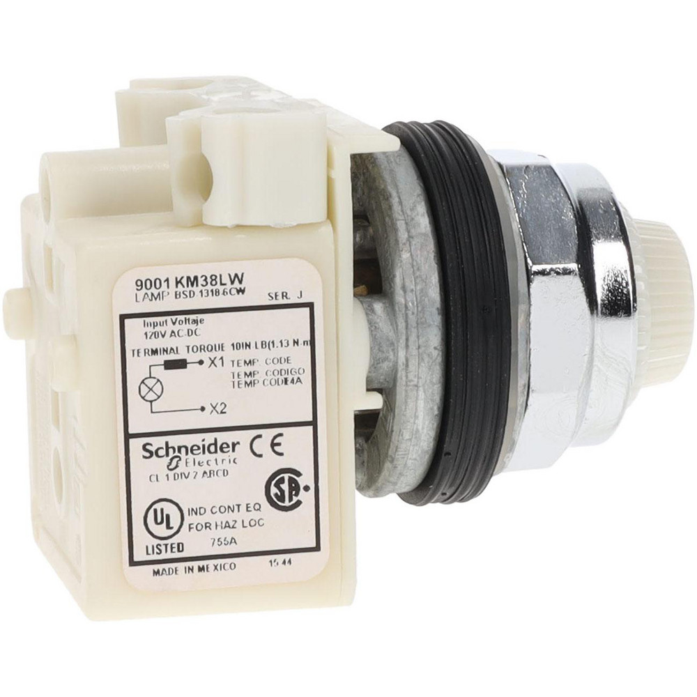 Schneider Electric - 120 V White Lens LED Indicating Light | MSC Direct