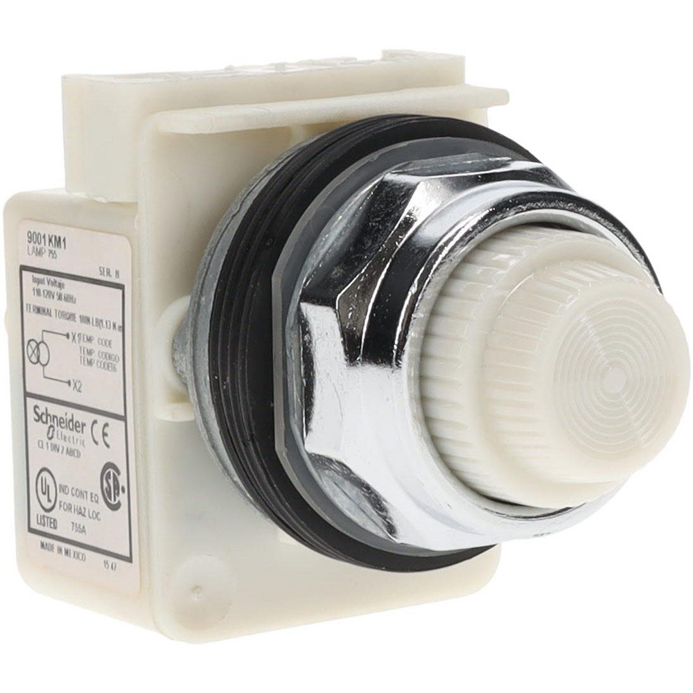 Schneider Electric - 120 VAC White Lens Indicating Light | MSC Direct