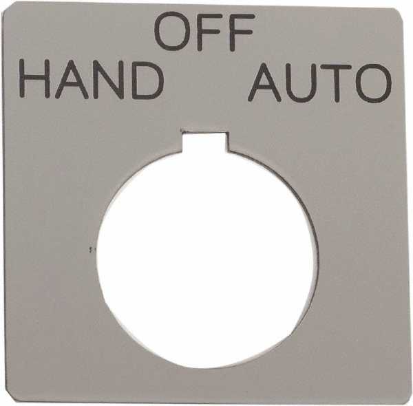 Schneider Electric - Square, Plastic Legend Plate - Hand-Off-Auto ...