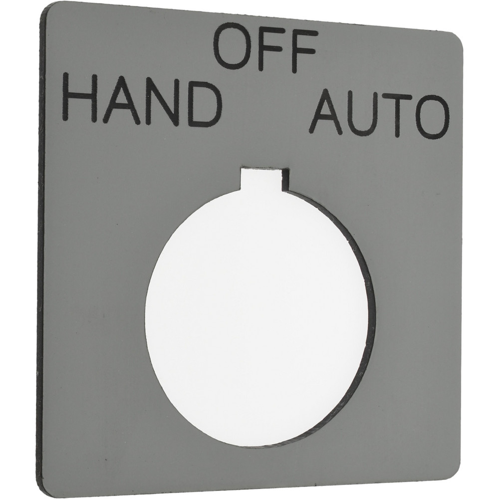 Schneider Electric - Square, Plastic Legend Plate - Hand-Off-Auto | MSC ...