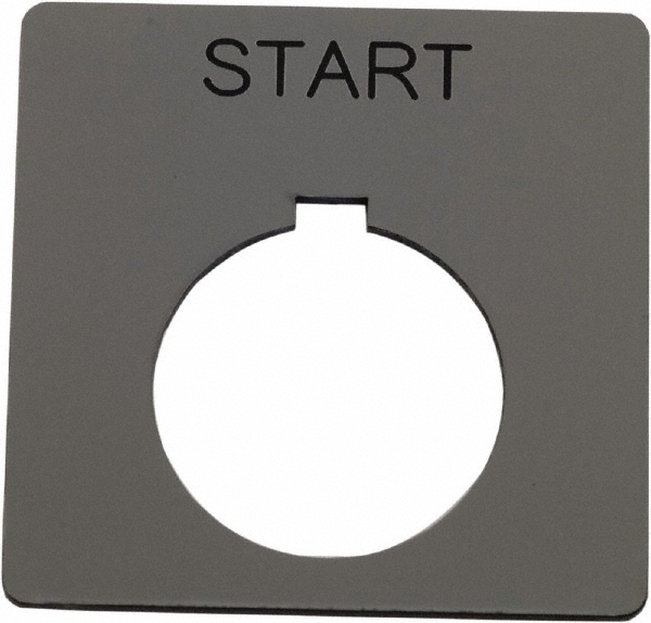 Schneider Electric - Square, Plastic Legend Plate - Start - 69654754 ...