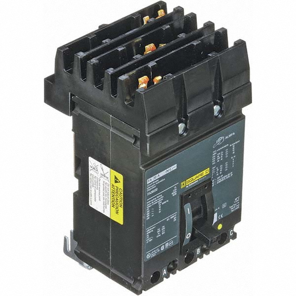 Square D - 30 Amp, 250 VDC, 600 VAC, 3 Pole, Plug On Molded Case ...