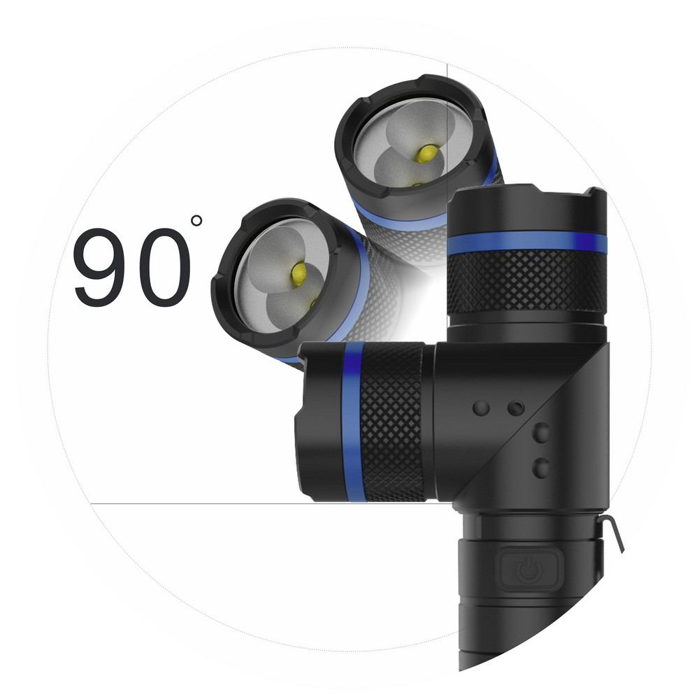 PRO-SAFE - Handheld Flashlight: LED, 900 Lumens, 20 hr Max Run Time ...