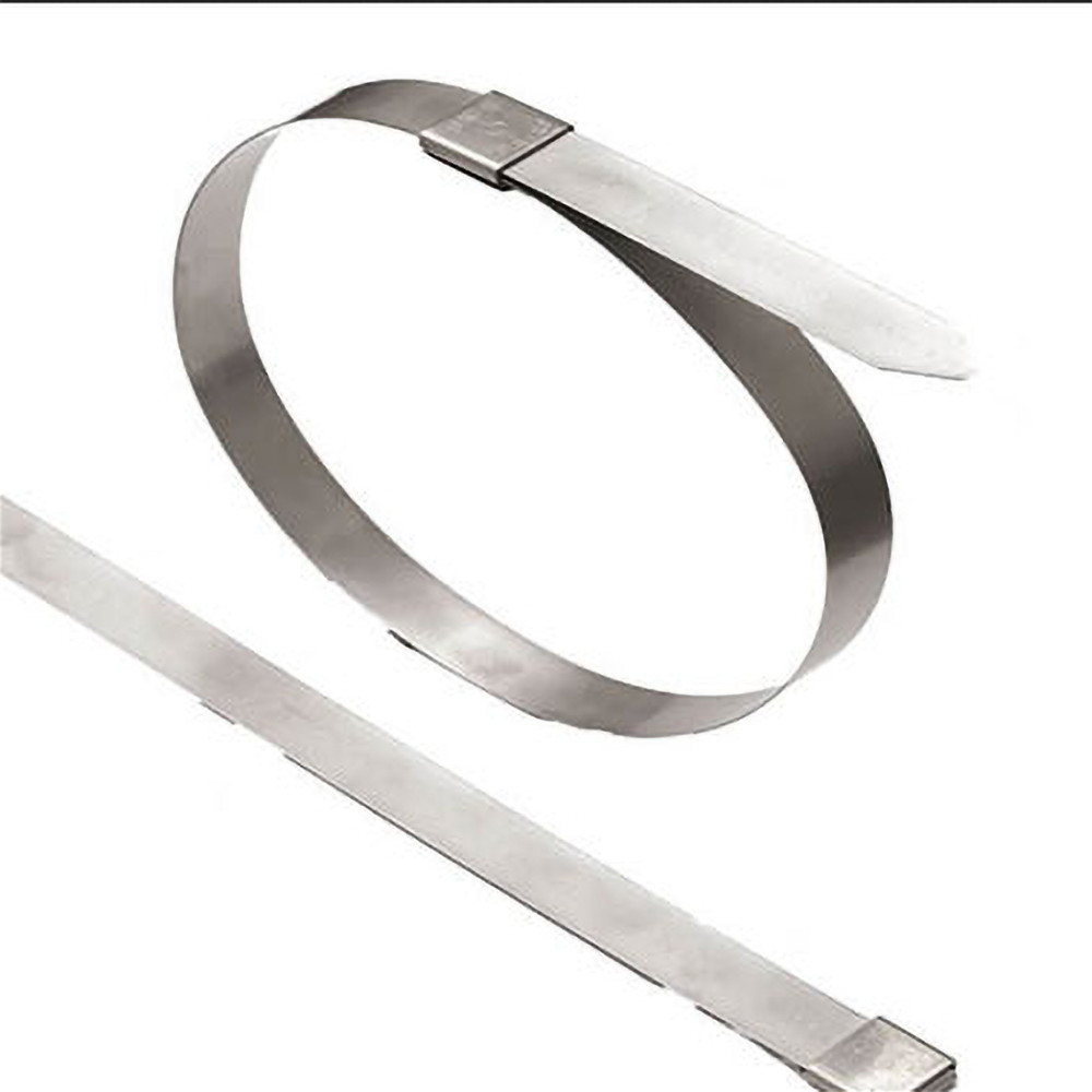 Band-It - Band Clamp: Banding w/Center Punch Clip, 5/8" Wide, 0.0200 ...