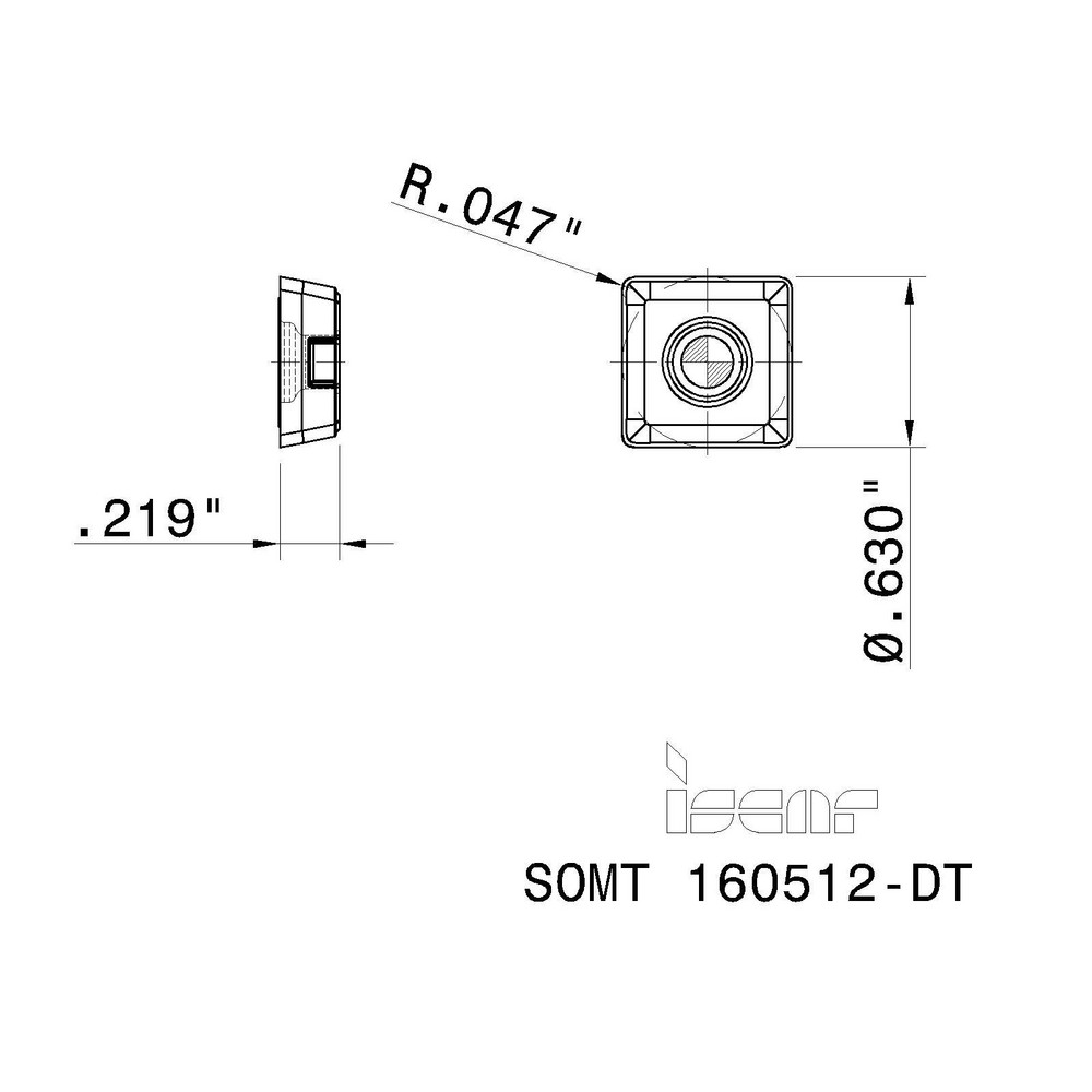 Iscar - SOMT 160512-DT IC908 Carbide Indexable Drill Insert - 69740892 ...