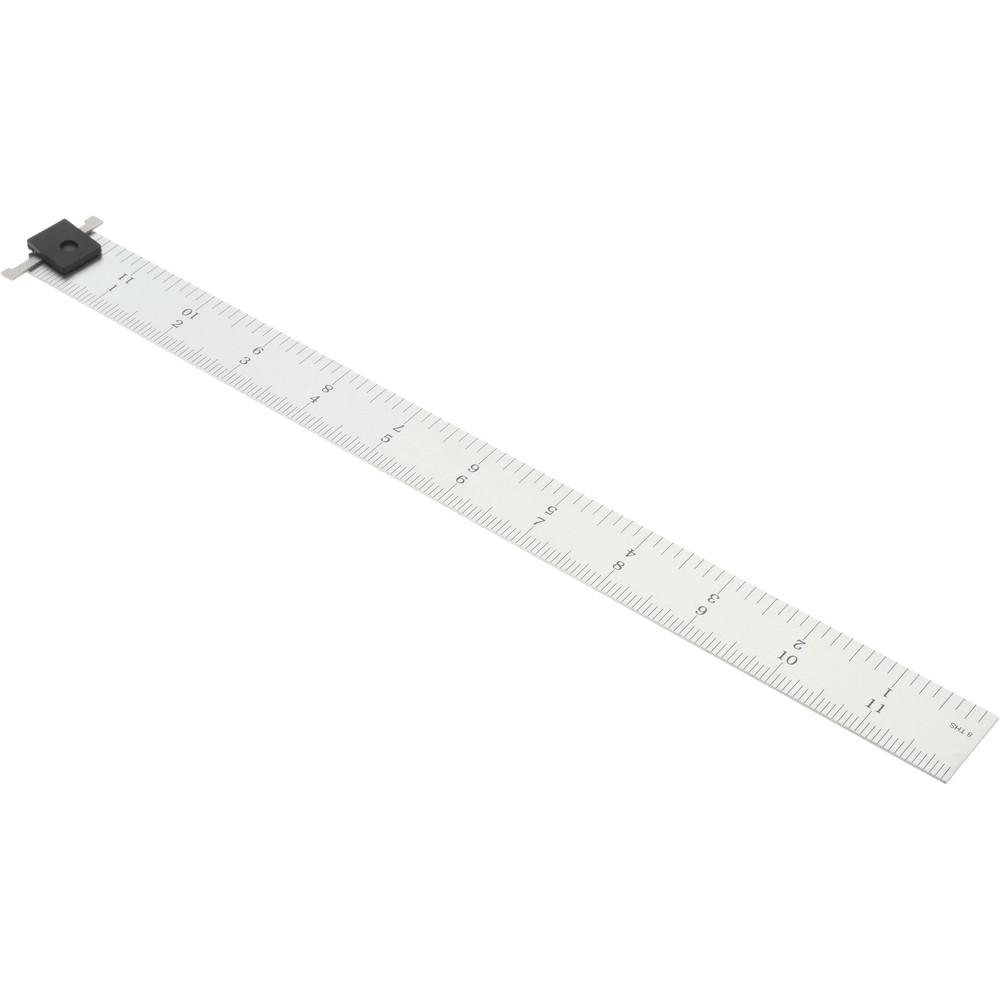 SPI - Steel Rule: 12" OAL, 4R Graduation, 1" OAW | MSC Direct