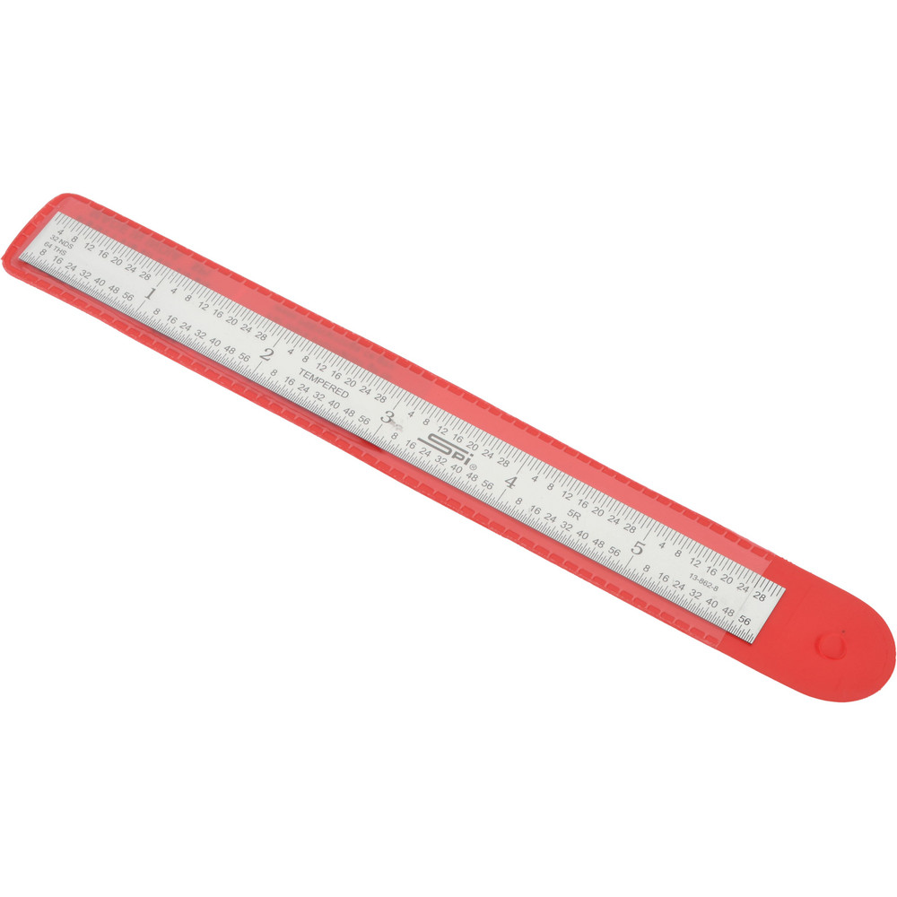SPI - Steel Rule: 6" OAL, 5R Graduation, Flexible, 1/2" OAW | MSC Direct
