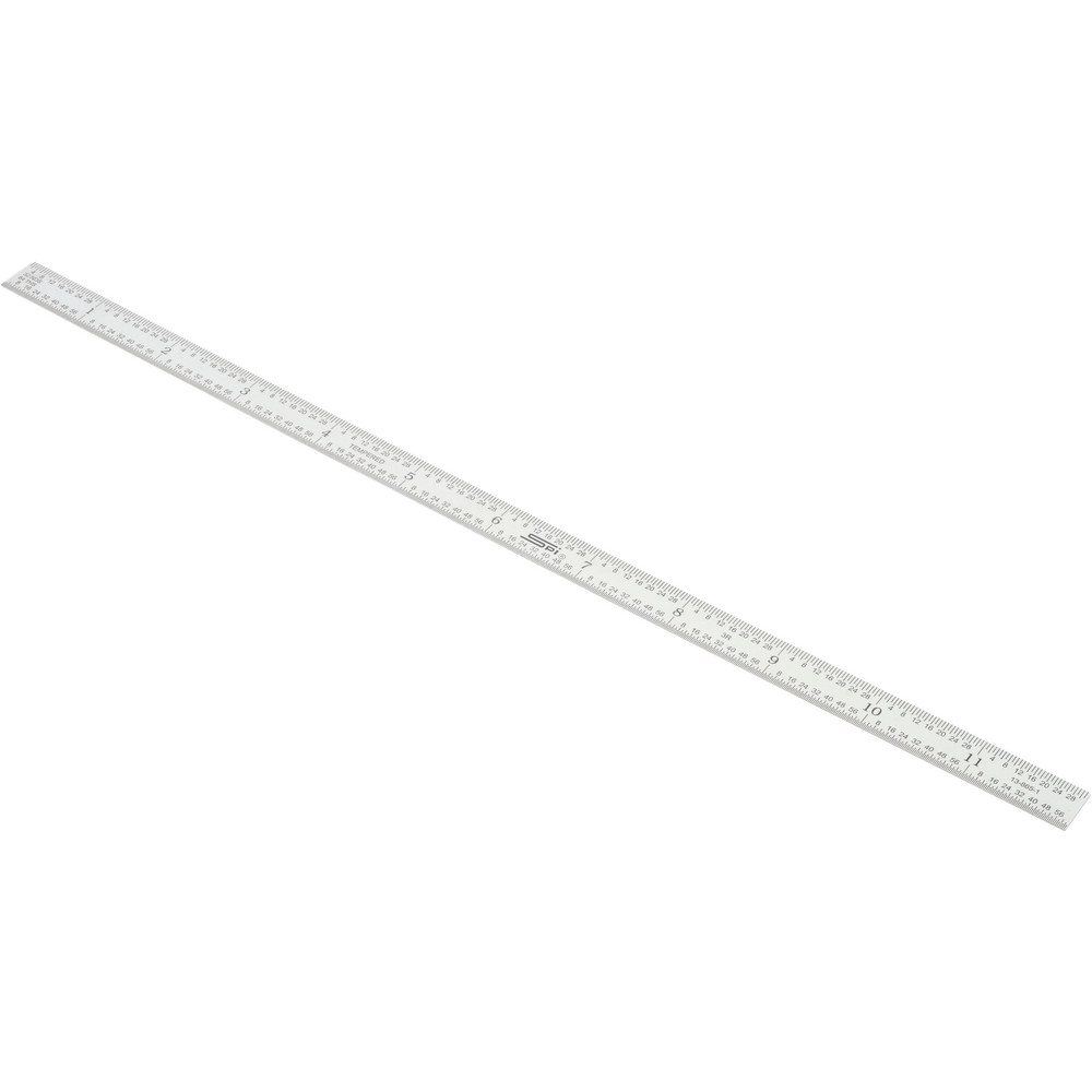 SPI - Steel Rule: 12" OAL, 3R Graduation, Flexible, 1/2" OAW | MSC Direct