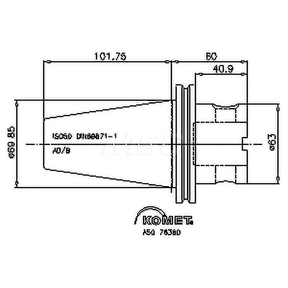 Komet - Modular Tool Holding System Adapter: DIN69871-50 Taper | MSC Direct