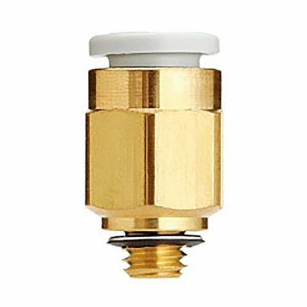 SMC PNEUMATICS - Push-to-Connect Push-to-Connect Fitting: Straight, M6x1.1 Thread, 5/32" OD ...