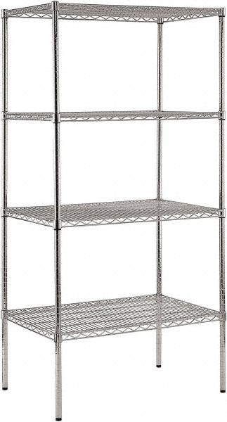 Sandusky Lee - Wire Shelving: 800 lb Shelf Capacity, 4 Shelves | MSC Direct