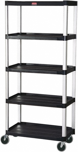 Rubbermaid - 62" High x 20" Wide x 35" Deep, 5 Shelf Structural Plastic ...