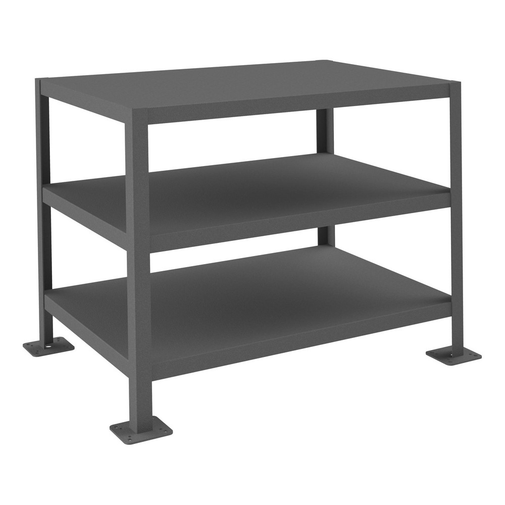 Durham - Stationary Work Table: 36" Wide, 24" Deep, 30" High, Powder ...