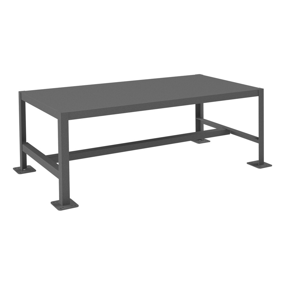 Durham - Stationary Work Table: 48" Wide, 24" Deep, 18" High, Powder ...