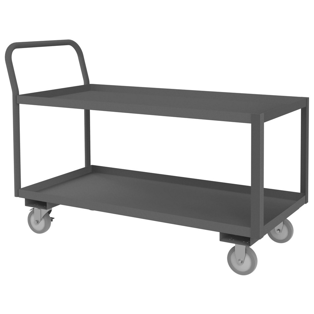 Durham - Low Deck Utility Cart: 51" Long, 24-1/4" Wide, Steel, 1200 lb ...