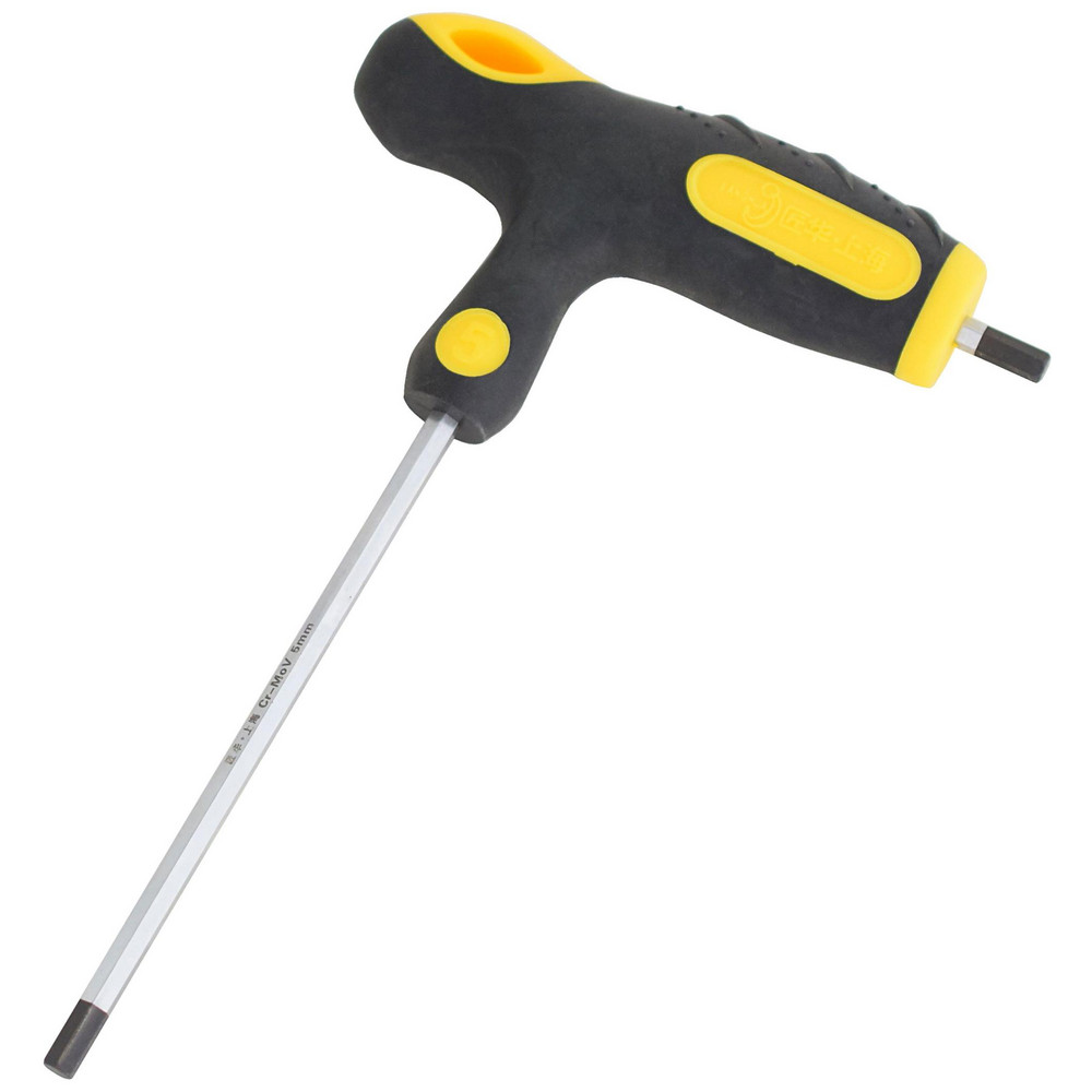 Flexpipe - T-Handle Hex Key: 5.000 mm, Hex End, Long Arm | MSC Direct