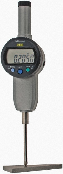 Mitutoyo - 0 to 2" Range, 0.0005" Graduation, Electronic Drop Indicator ...