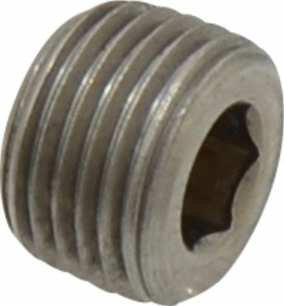 Merit Brass - Pipe Hex Countersunk Plug: 1/8", 316 & 316L Stainless ...