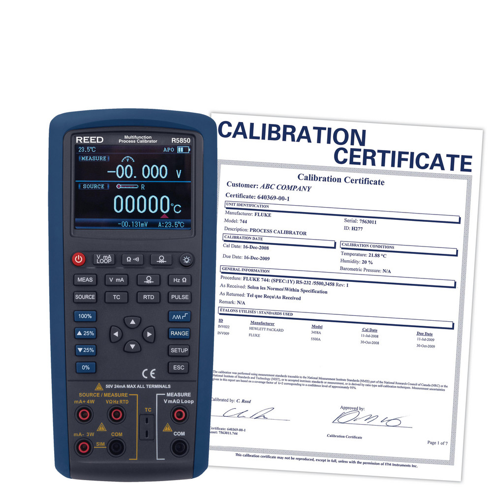 REED Instruments - Thermocouple & RTD Calibrators: Multi-Function ...